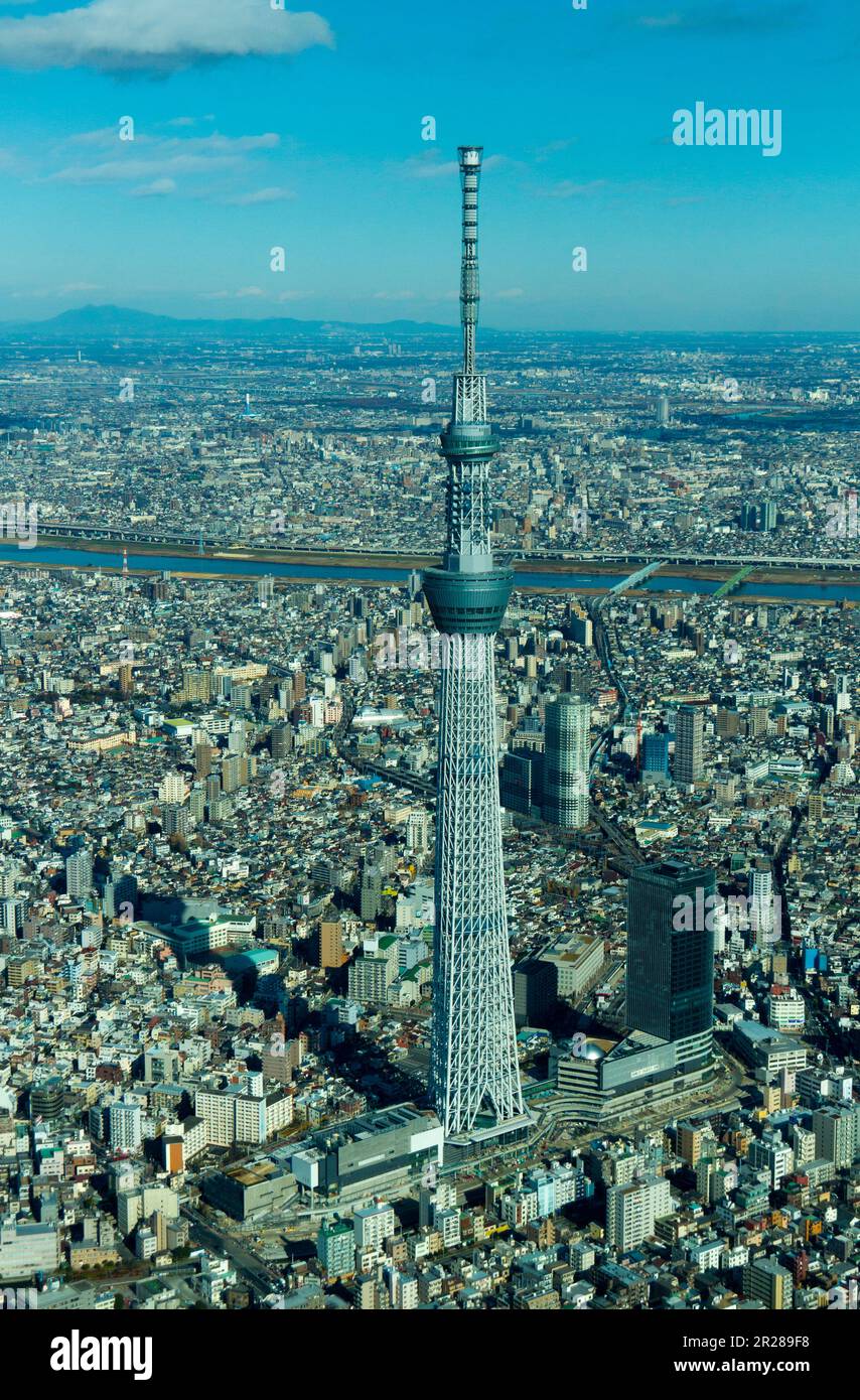 Aerial view of Tokyo sky tree Stock Photo - Alamy