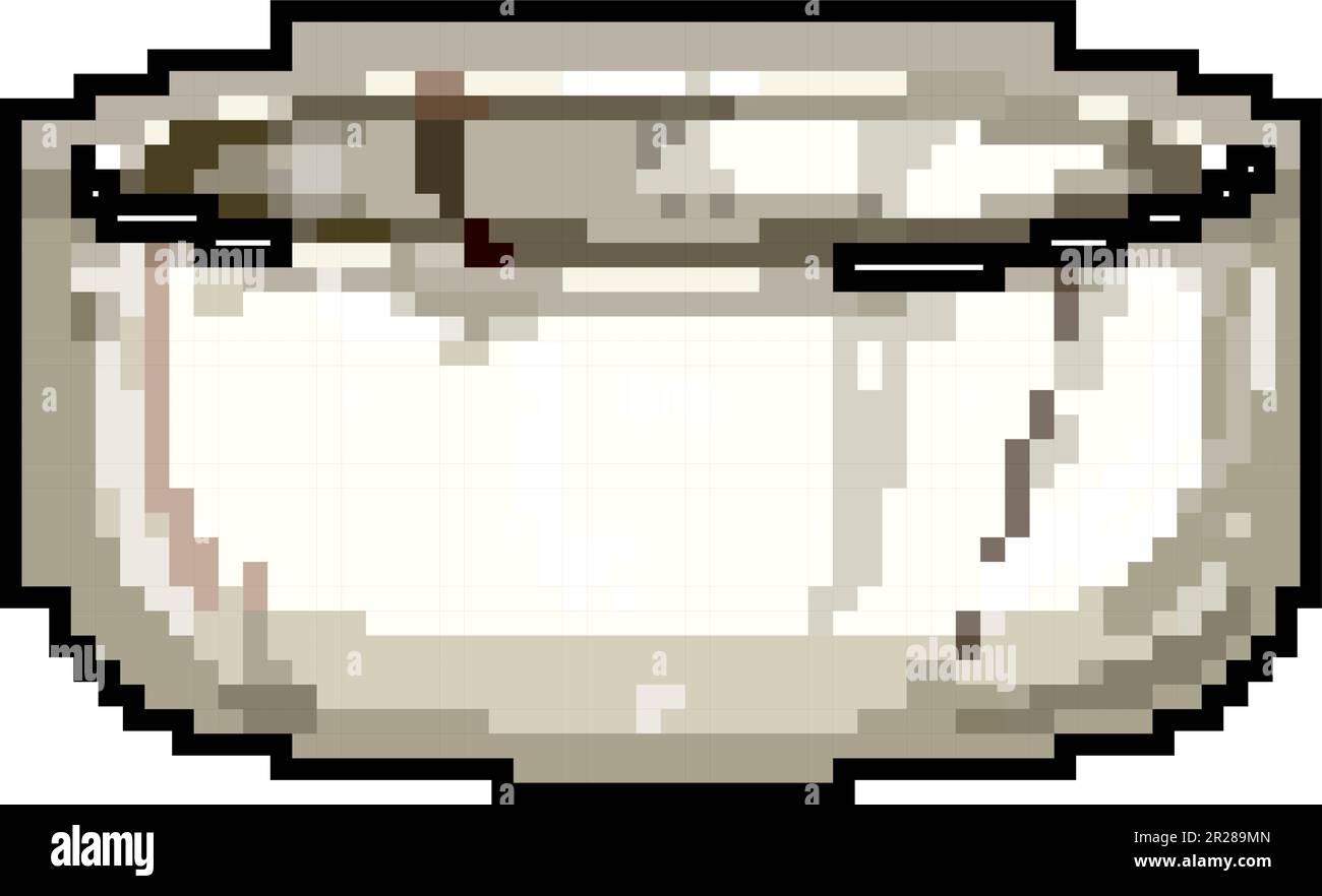 modern marble bowl game pixel art vector illustration Stock Vector ...