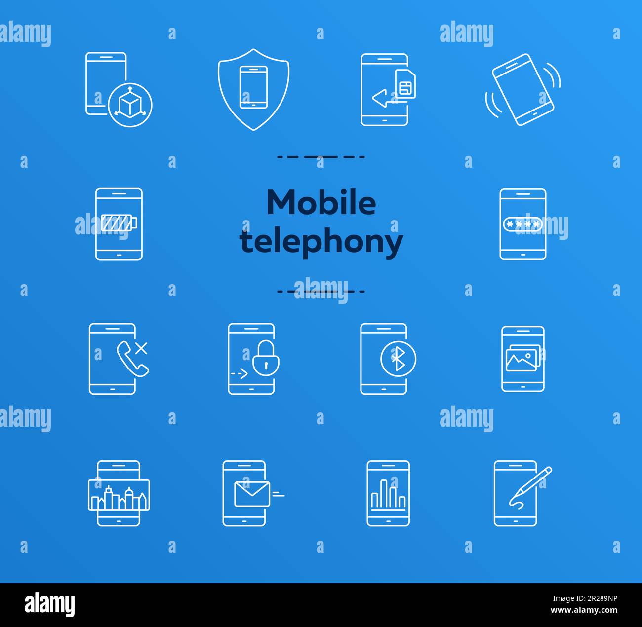 Mobile phone picture drawing Stock Vector Images - Alamy