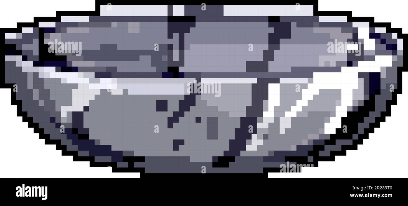 natural marble bowl game pixel art vector illustration Stock Vector ...