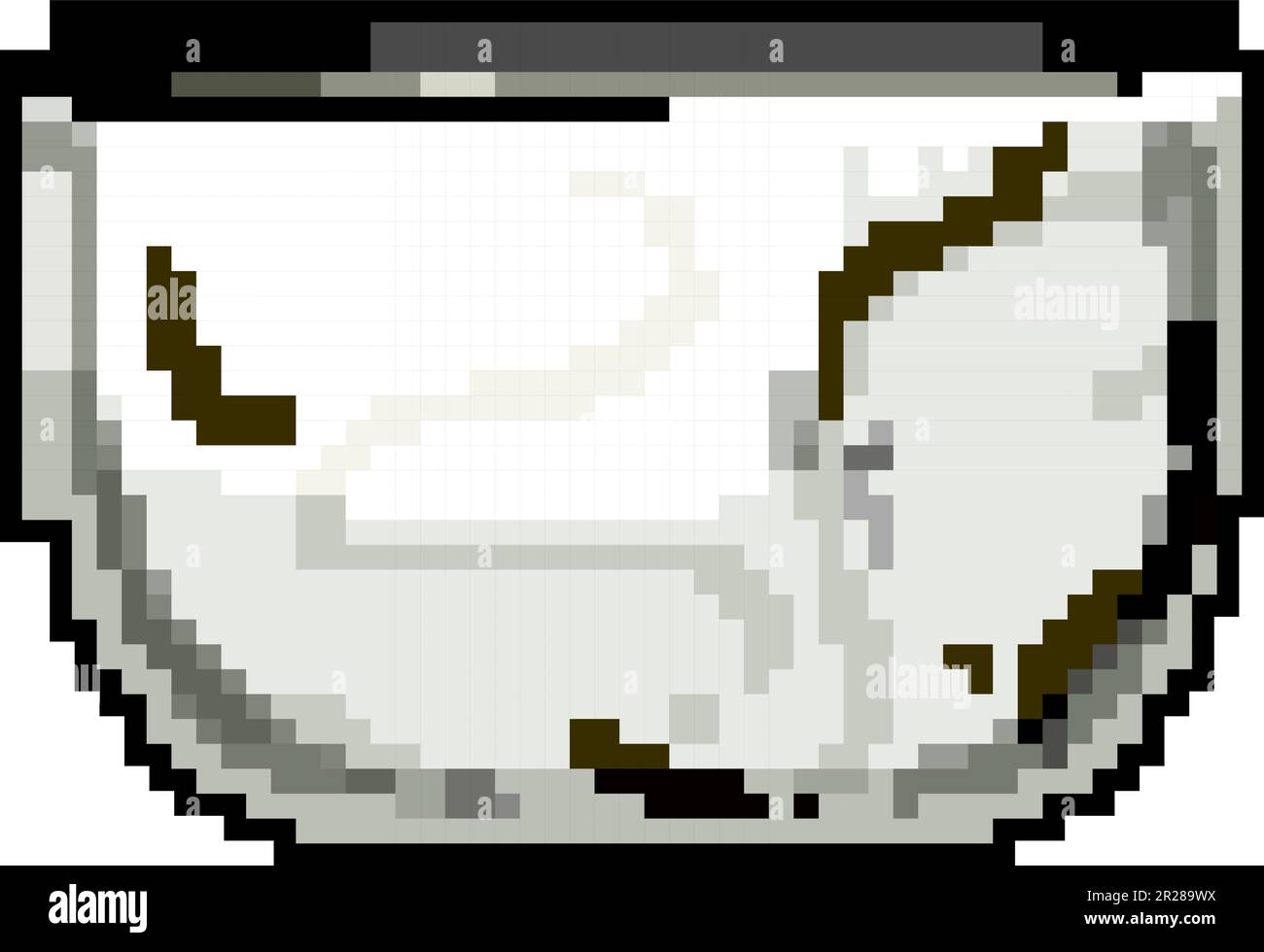 meal marble bowl game pixel art vector illustration Stock Vector Image ...