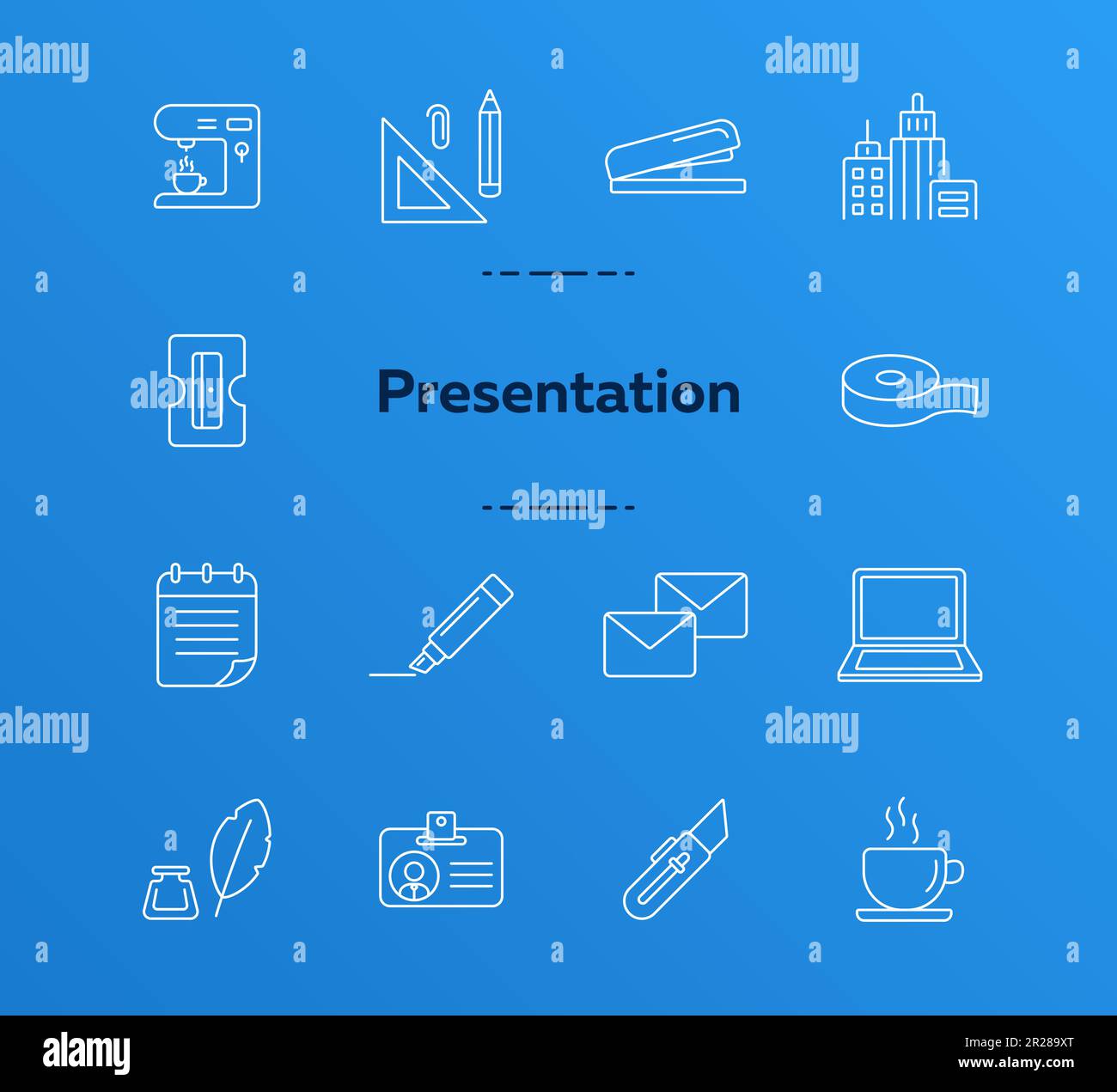 Presentation icon set Stock Vector Image & Art - Alamy