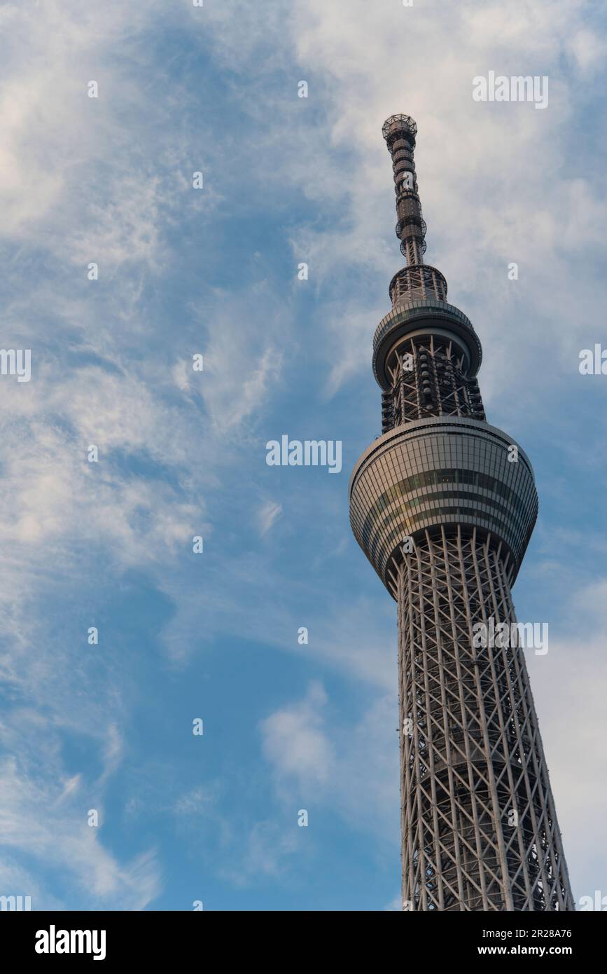 Tokyo Sky Tree seen from below Stock Photo - Alamy