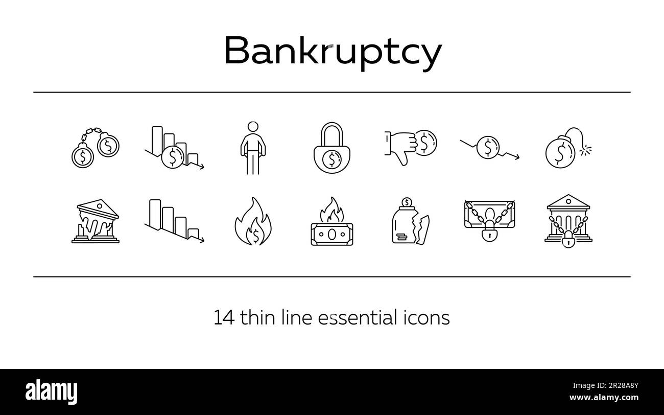 Insolvency of bank Black and White Stock Photos & Images - Alamy