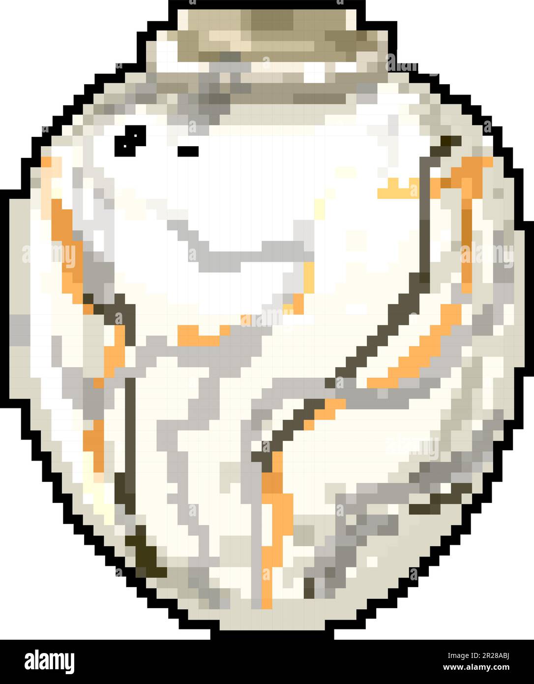 interior marble vase game pixel art vector illustration Stock Vector ...