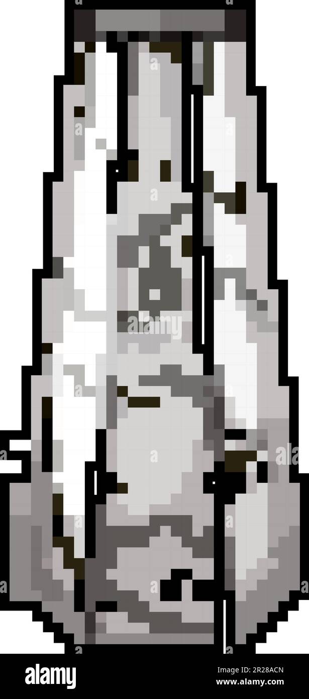 plant marble vase game pixel art vector illustration Stock Vector Image ...