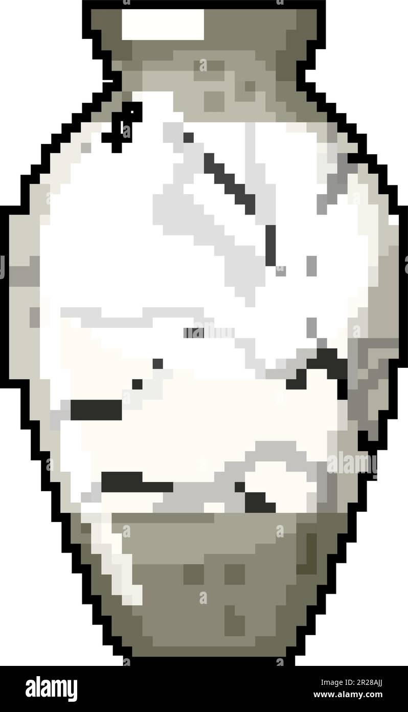 vintage marble vase game pixel art vector illustration Stock Vector ...