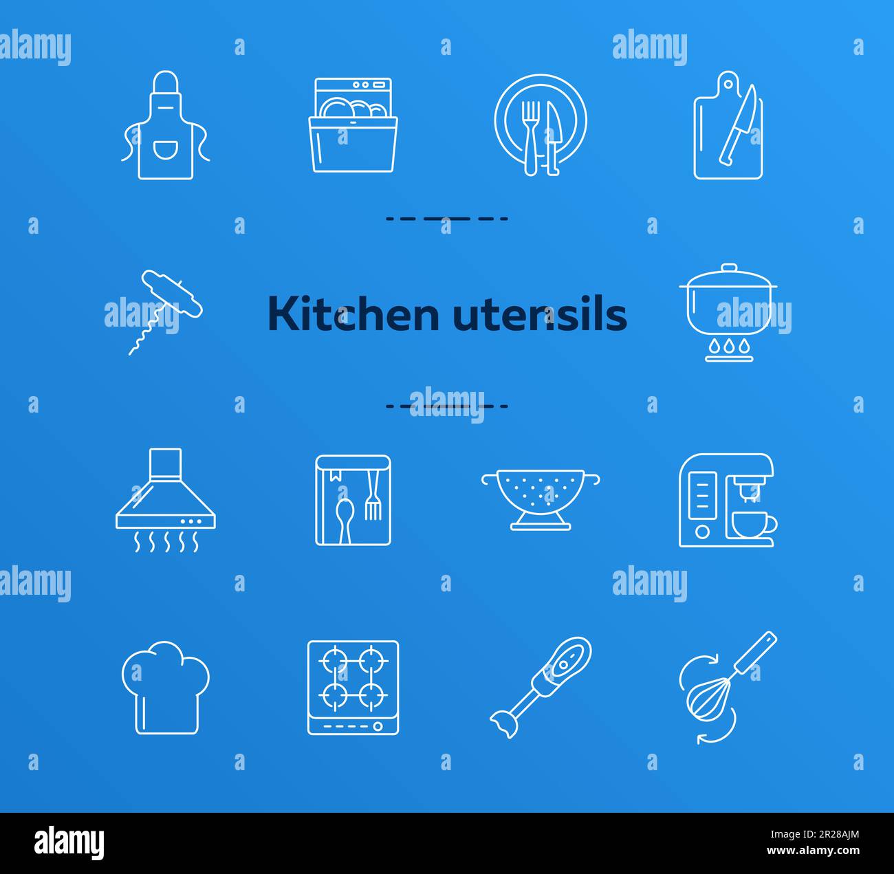 Kitchen utensils icons Stock Vector Image & Art - Alamy