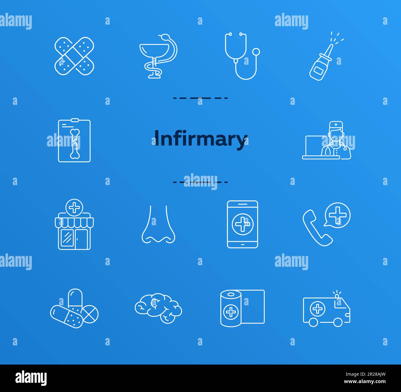 Nasal bone fracture Stock Vector Images - Alamy