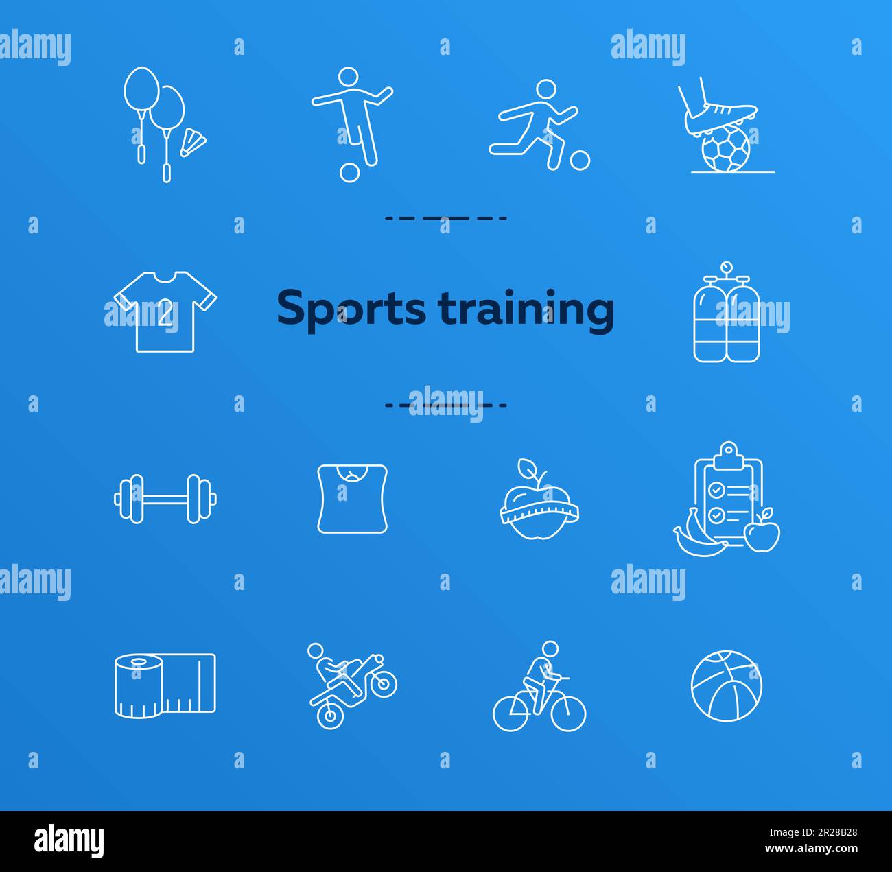 Fitness logo contour training hi-res stock photography and images - Alamy