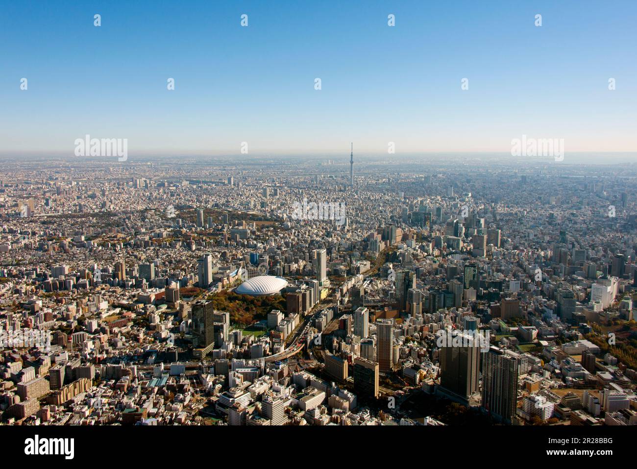 Tokyo Sky Tree and Tokyo Dome Stock Photo - Alamy