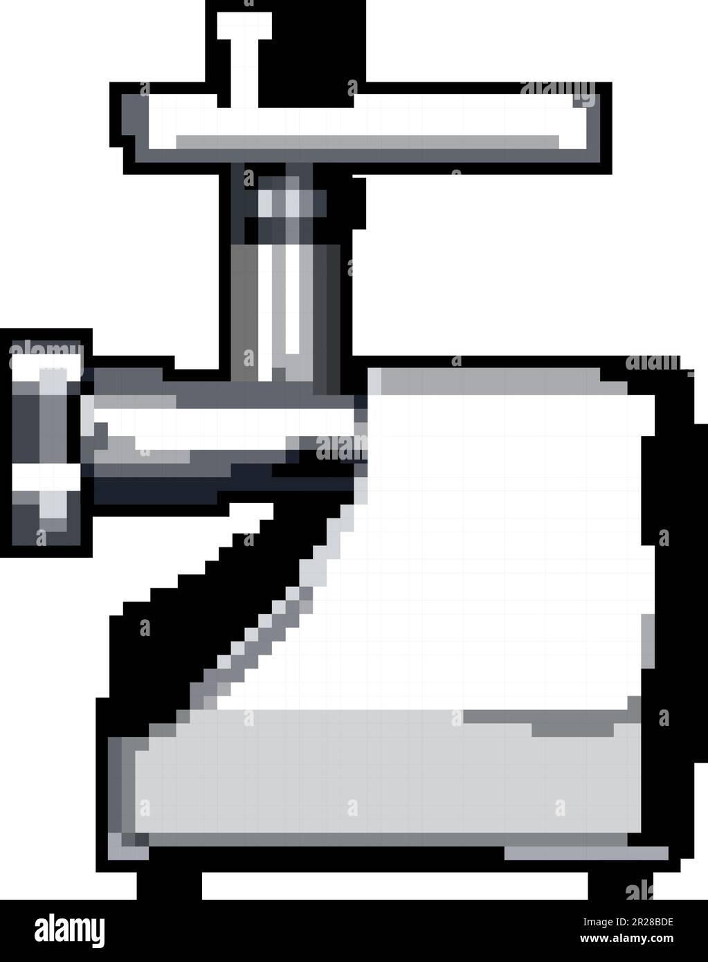 machine meat grinder game pixel art vector illustration Stock Vector ...