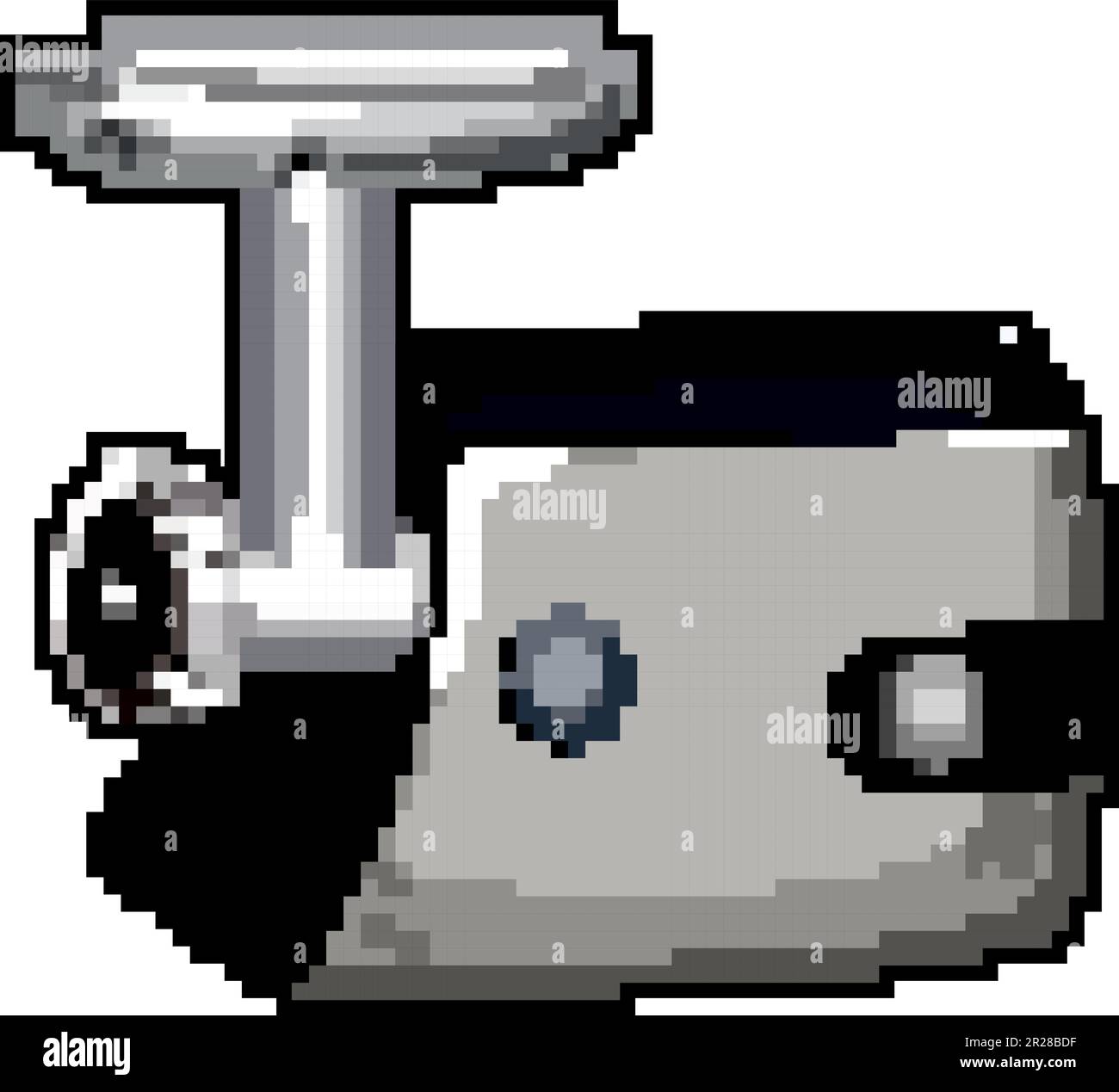 equipment meat grinder game pixel art vector illustration Stock Vector ...