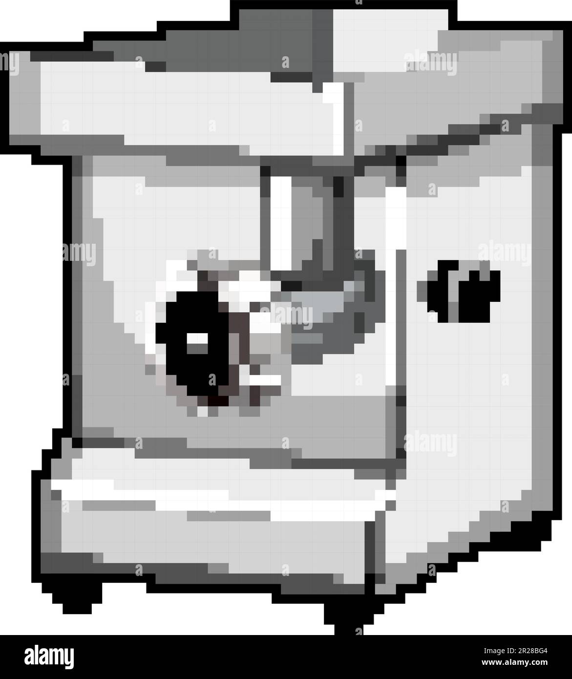 electric meat grinder game pixel art vector illustration Stock Vector ...