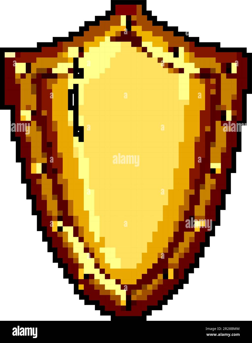 metal medieval shield game pixel art vector illustration Stock Vector ...