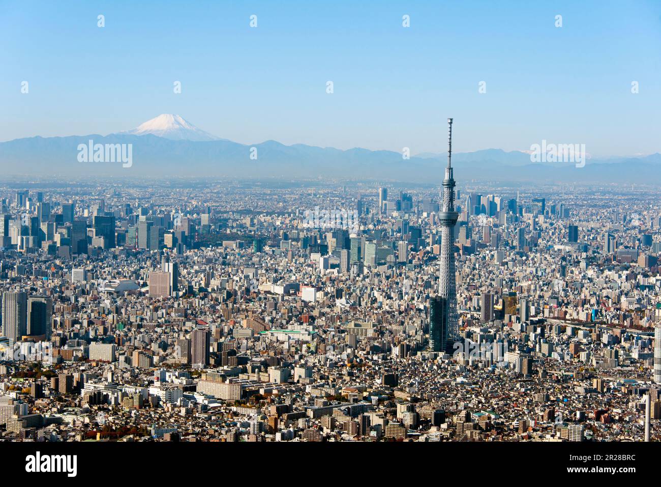 Tokyo Sky Tree and Mount Fuji Stock Photo - Alamy