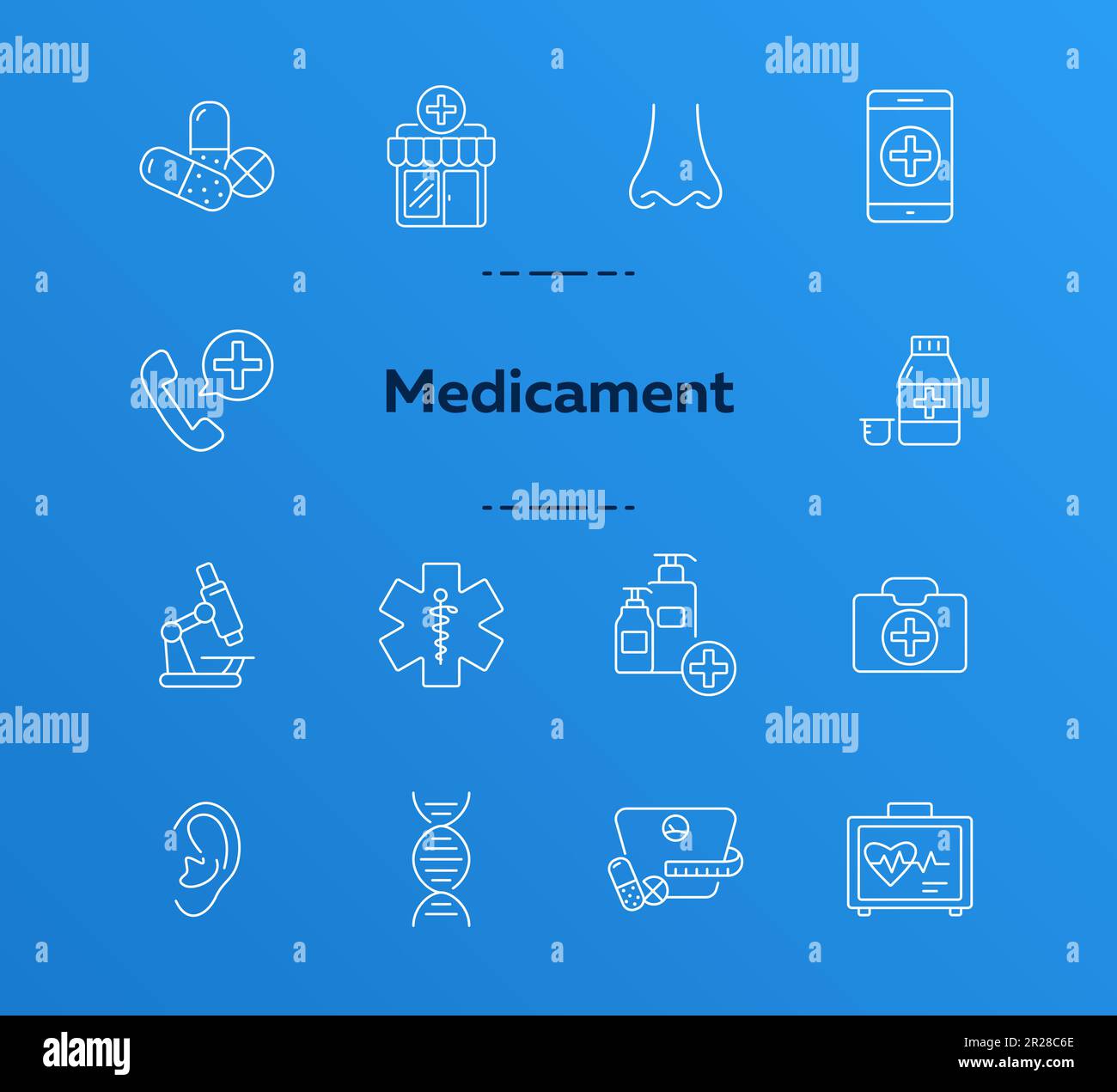 Medical post icons Stock Vector Image & Art - Alamy