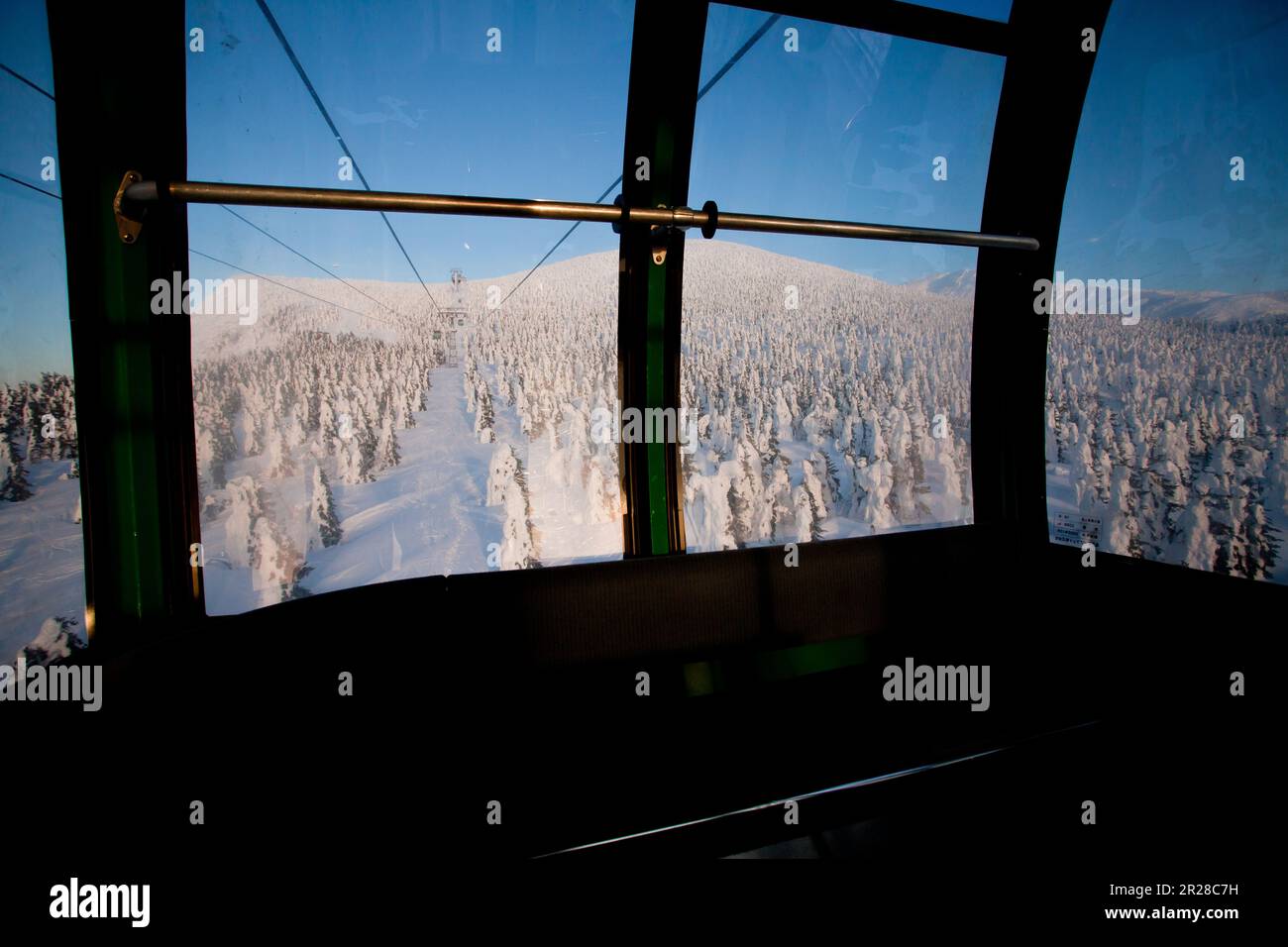 Jizosan rime trees from Zao Hot Springs Ropeway Stock Photo - Alamy