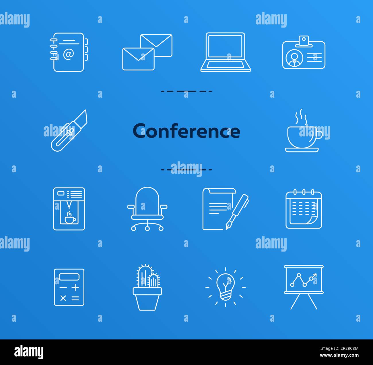 Conference icon set Stock Vector Image & Art - Alamy