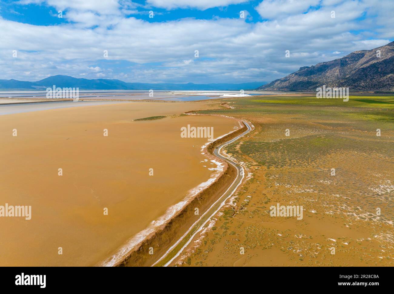 Aerial view of Acigol Lake, Denizli Turkey Stock Photo - Alamy