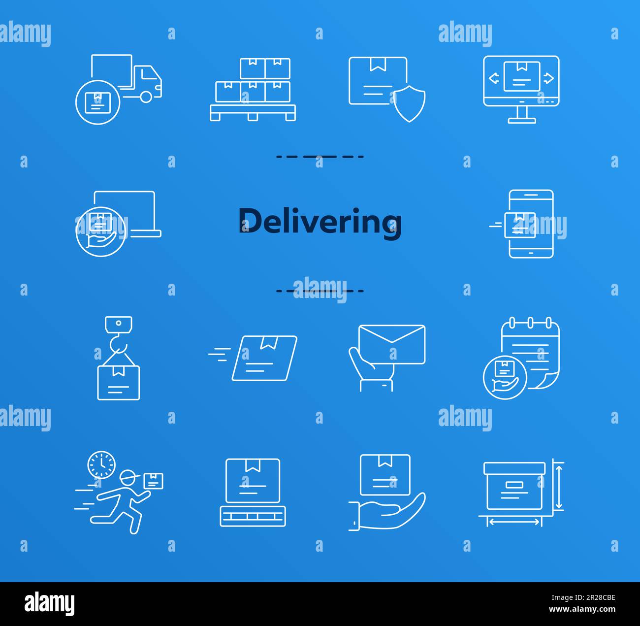 Load logistics delivering Stock Vector Images - Alamy