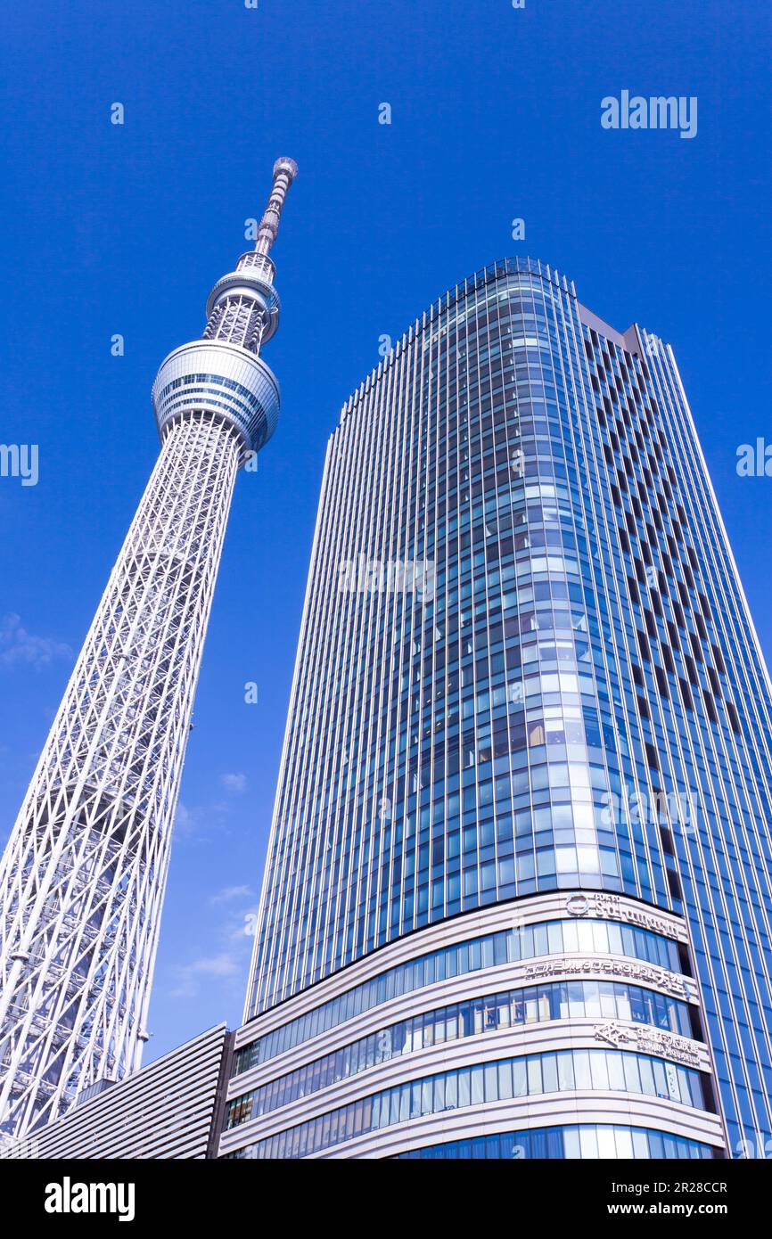 Tokyo sky tree and East Tower Stock Photo - Alamy