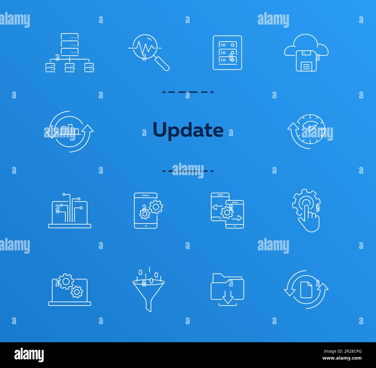 Database sign update symbol hi-res stock photography and images - Alamy