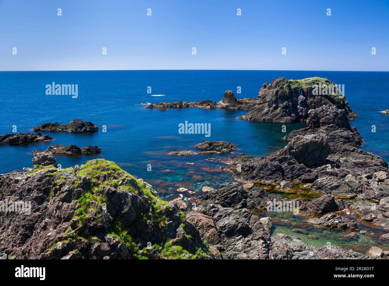 Japan Sea view from Nyudo Saki Stock Photo - Alamy