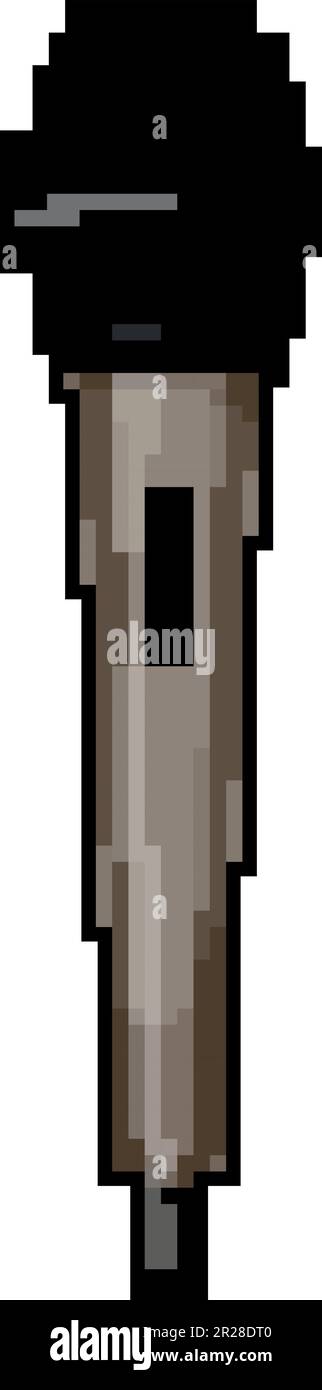 voice mic microphone music game pixel art vector illustration Stock ...