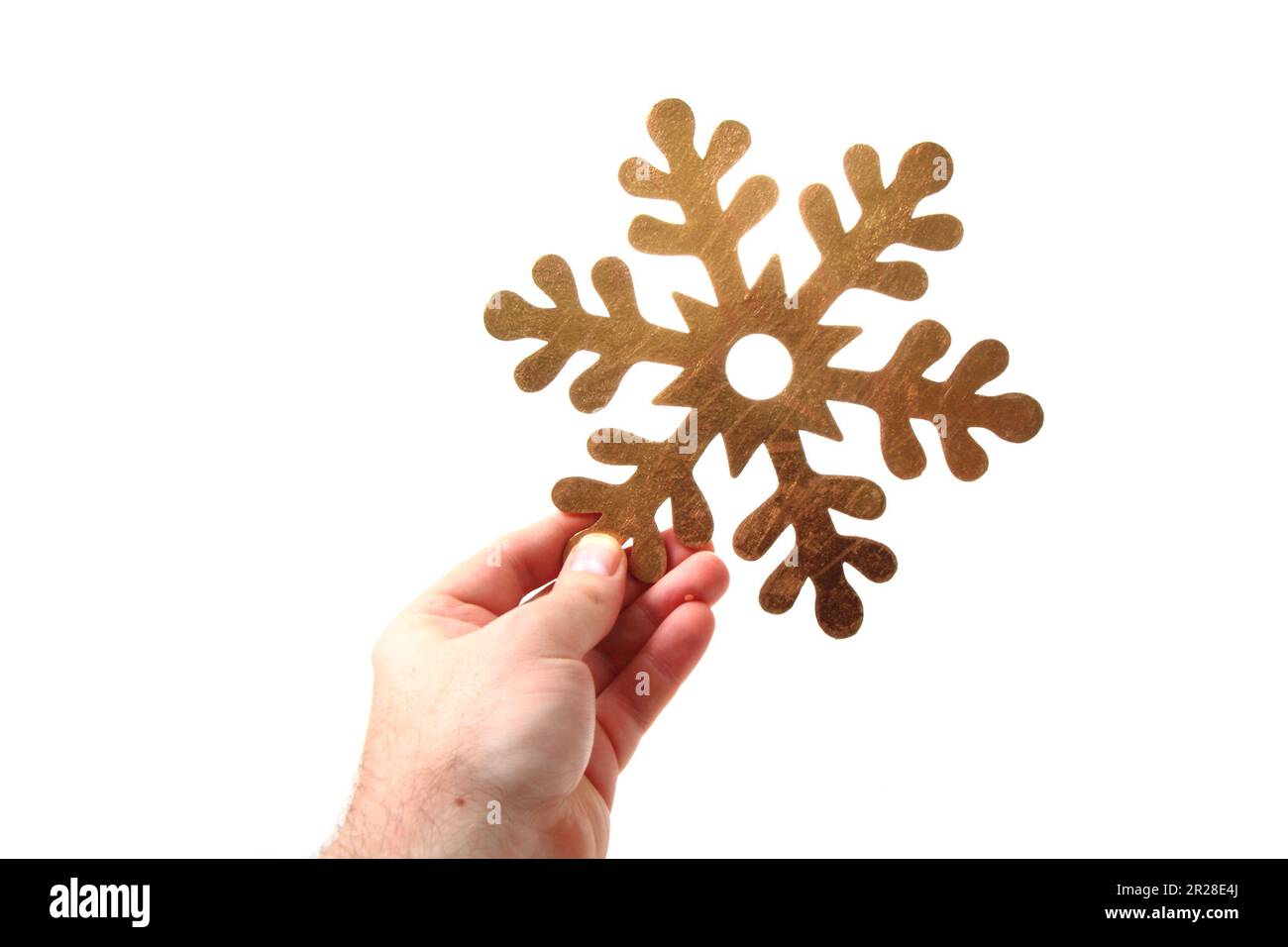 Hand shape in the snow Cut Out Stock Images & Pictures - Alamy