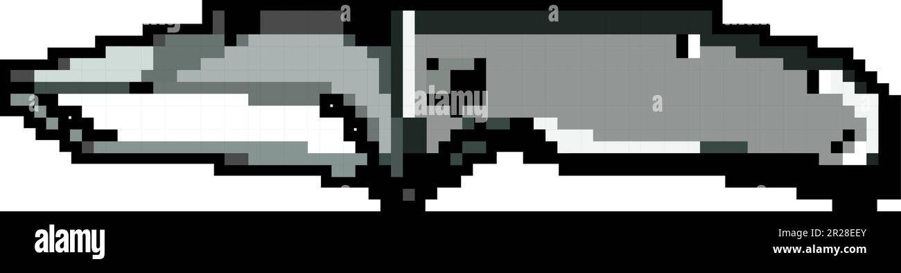 blade military knife game pixel art vector illustration Stock Vector ...
