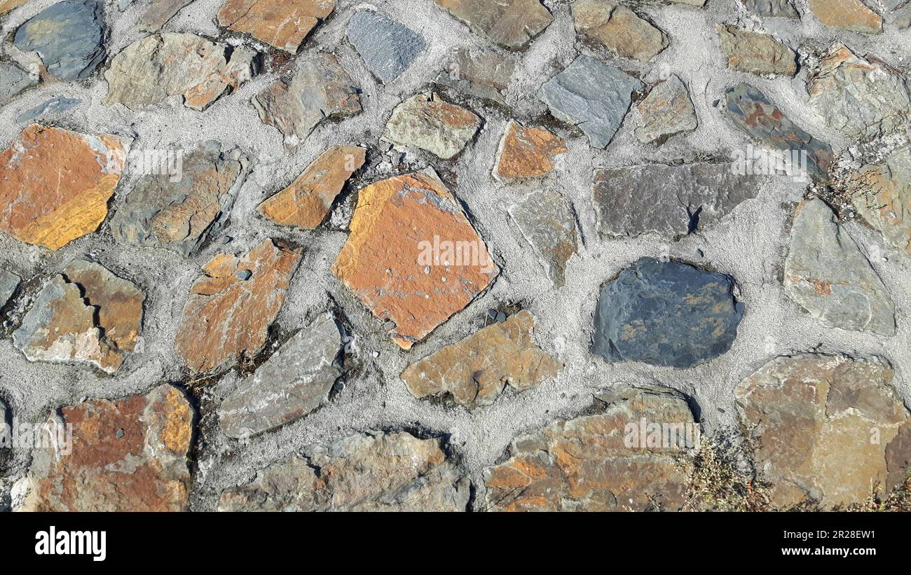 old stone wall as nice architecture background Stock Photo - Alamy