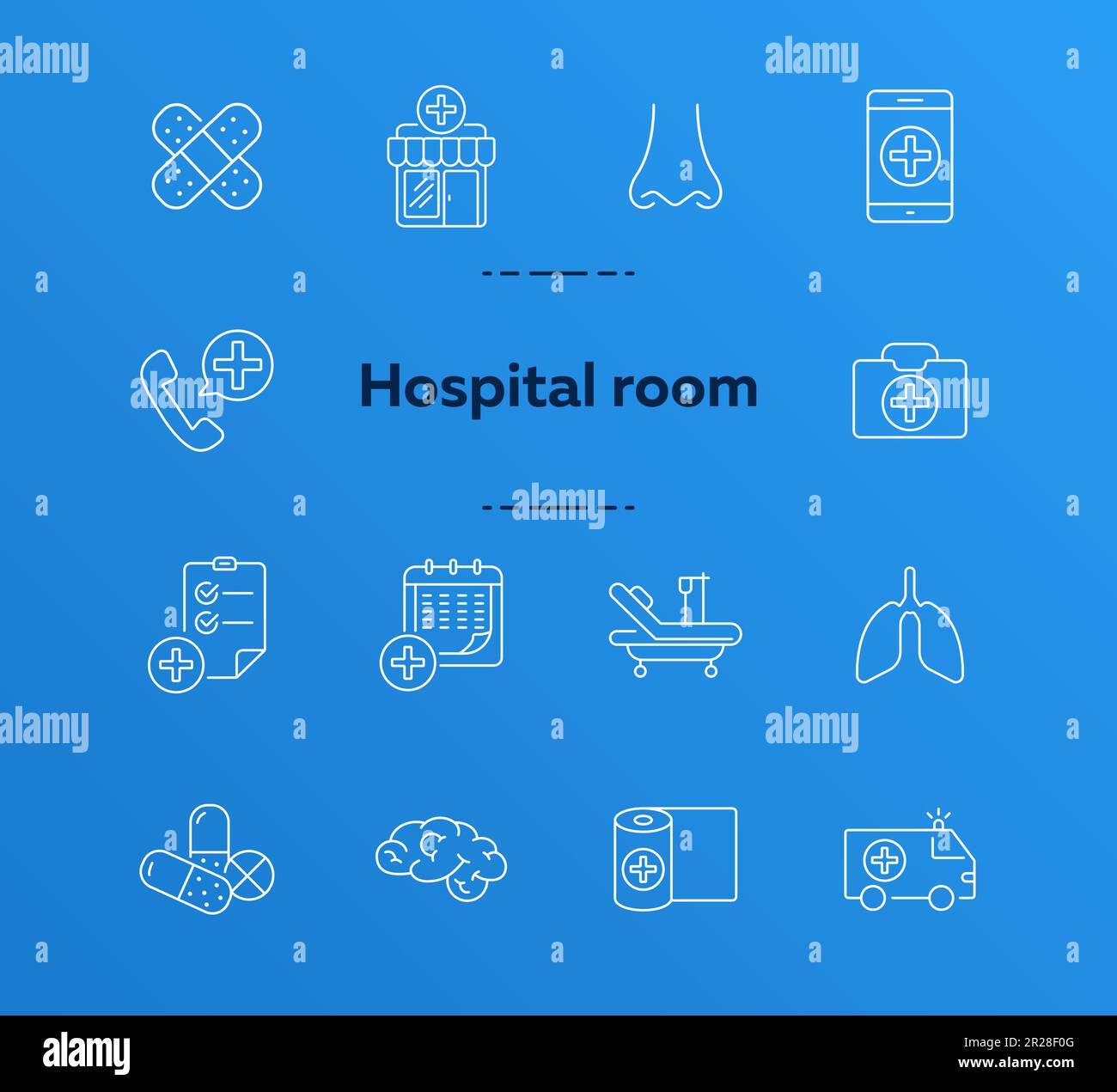 Plaster room hospital Stock Vector Images - Alamy