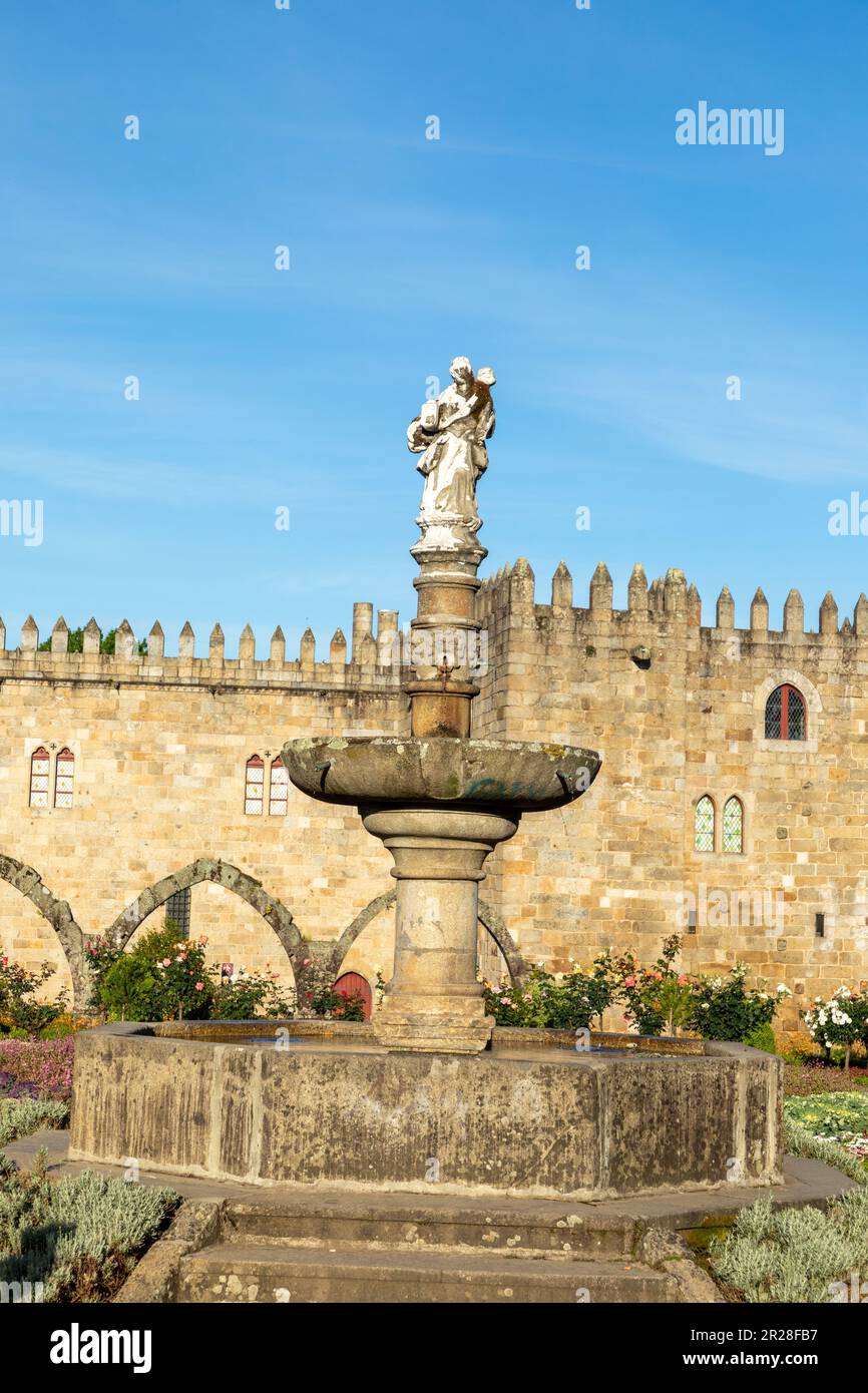 beautiful Garden of Santa Barbara and Archbishop Palace of Braga in the ...