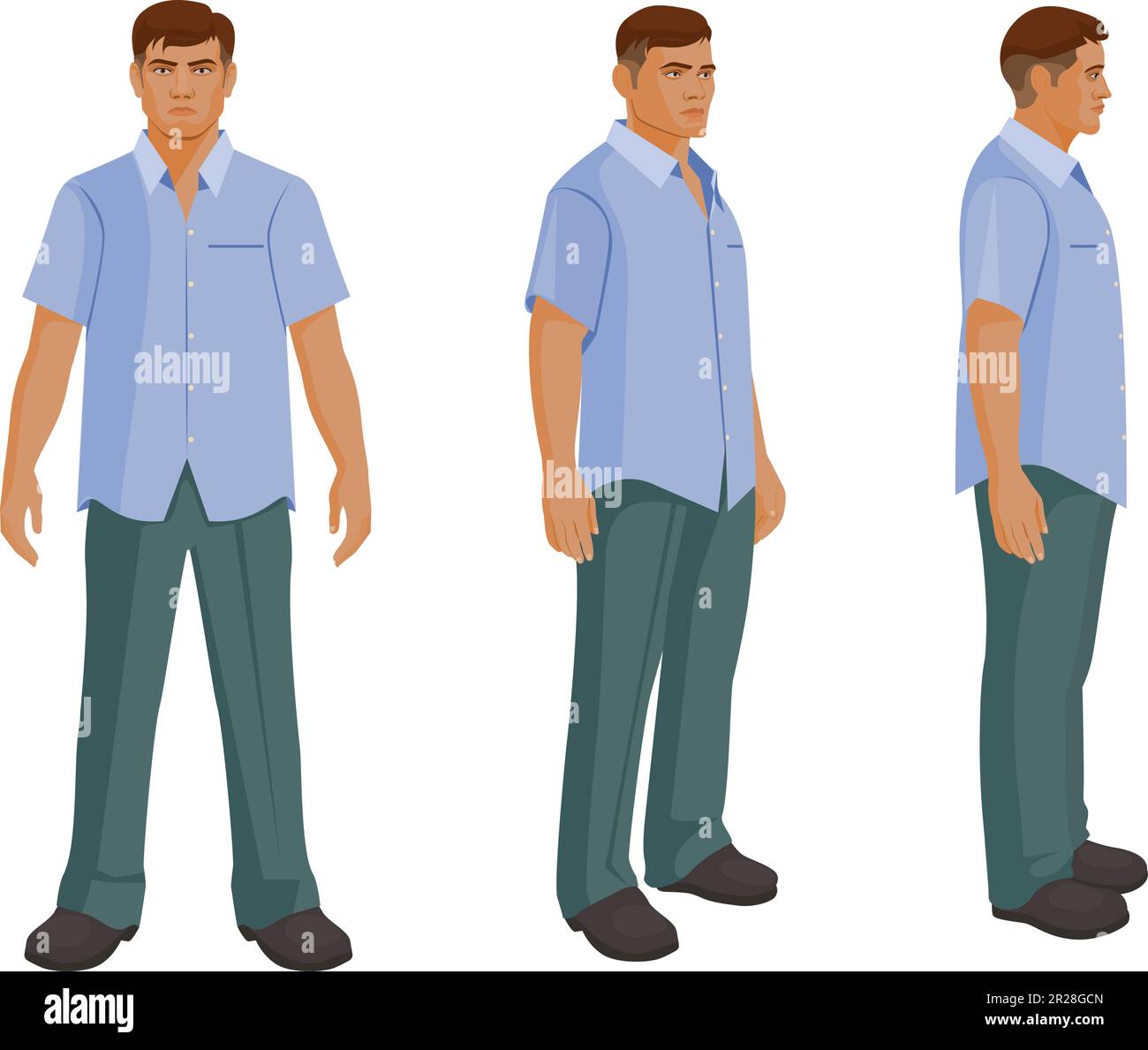 Ramadan vector illustration islam and muslim characters hi-res stock ...