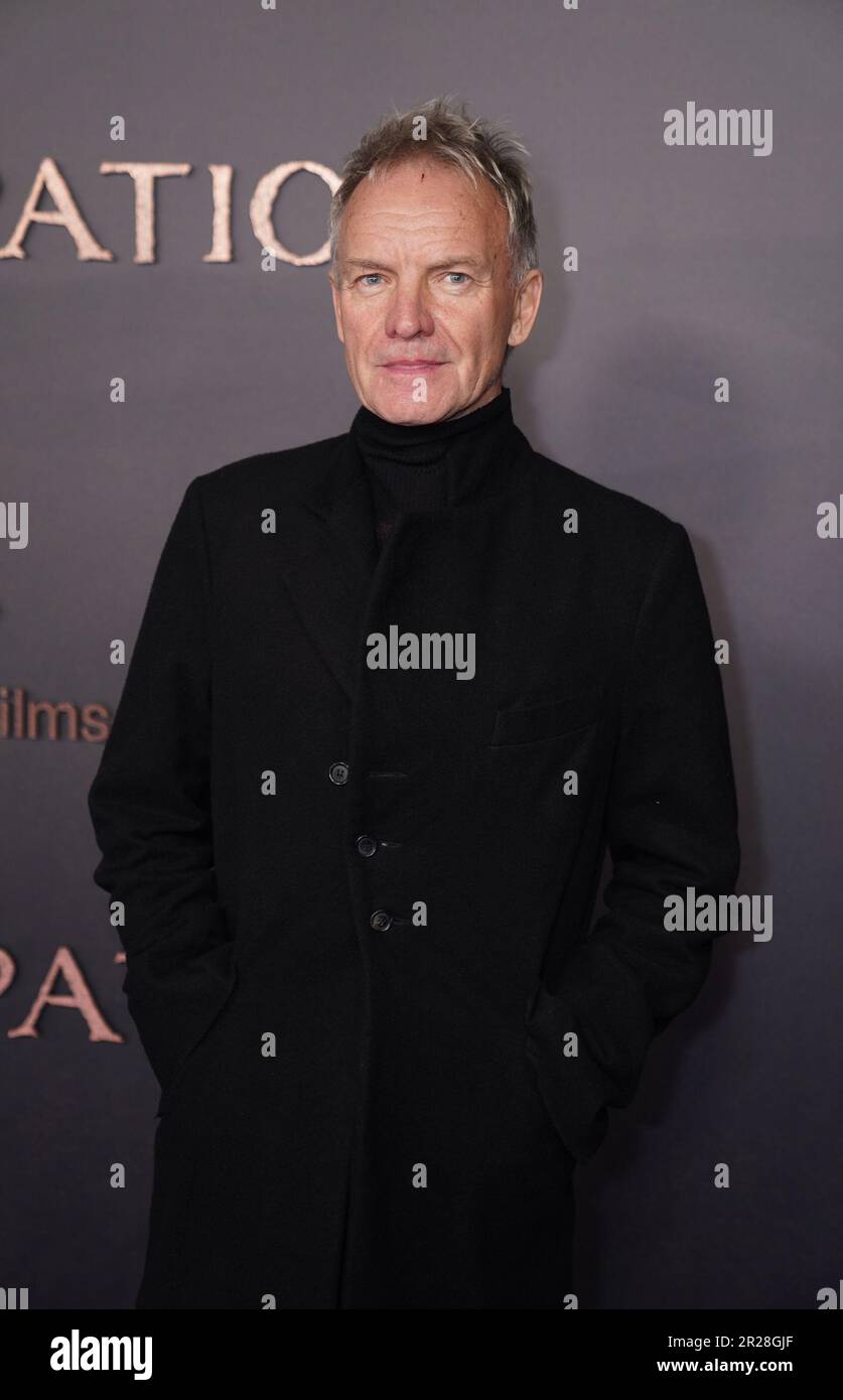 File photo dated 2/12/2022 of Sting who says musicians will face "a ...