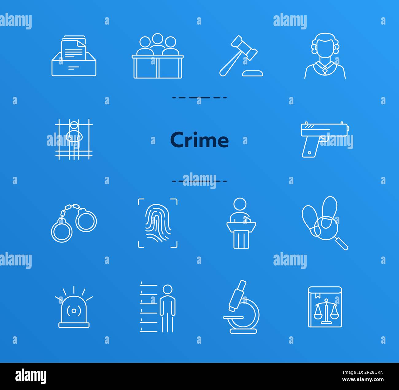 Character evidence crime icon hi-res stock photography and images - Alamy