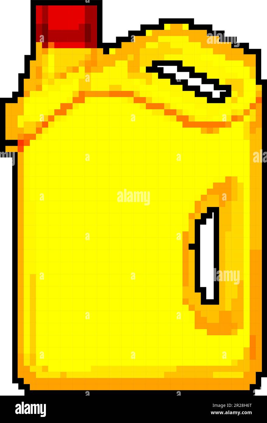 diesel motor oil game pixel art vector illustration Stock Vector Image ...
