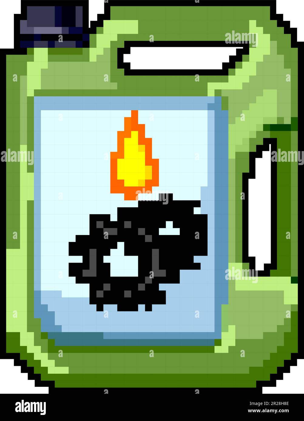 car motor oil game pixel art vector illustration Stock Vector Image ...