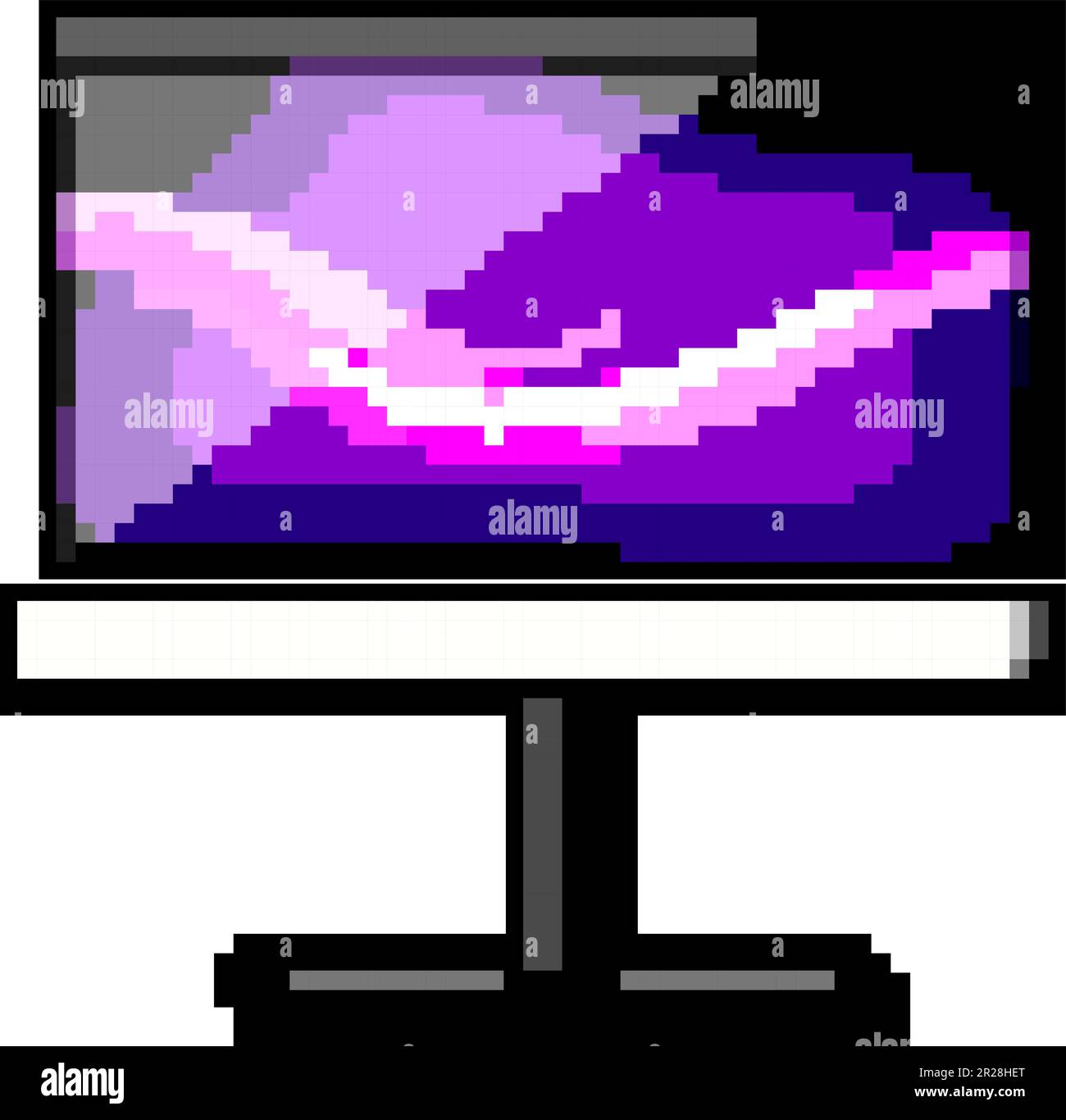 business monitor pc game pixel art vector illustration Stock Vector ...