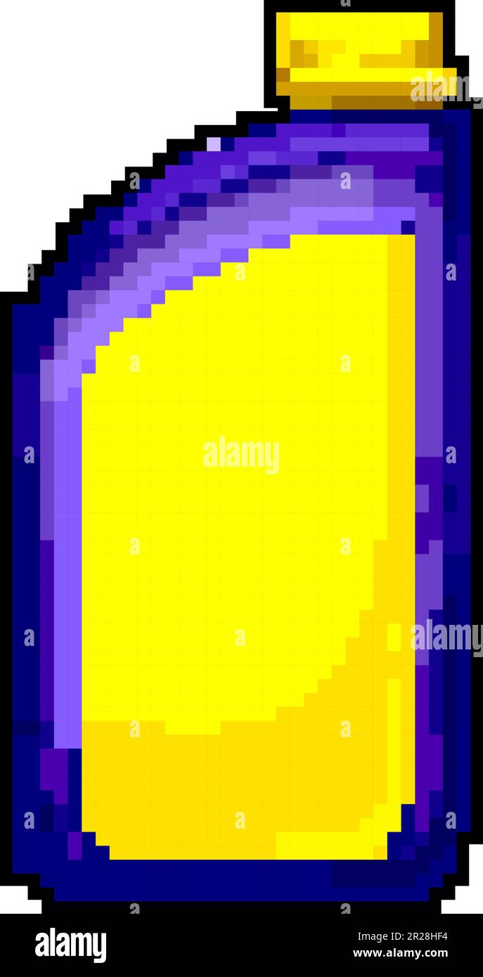 change motor oil game pixel art vector illustration Stock Vector Image ...