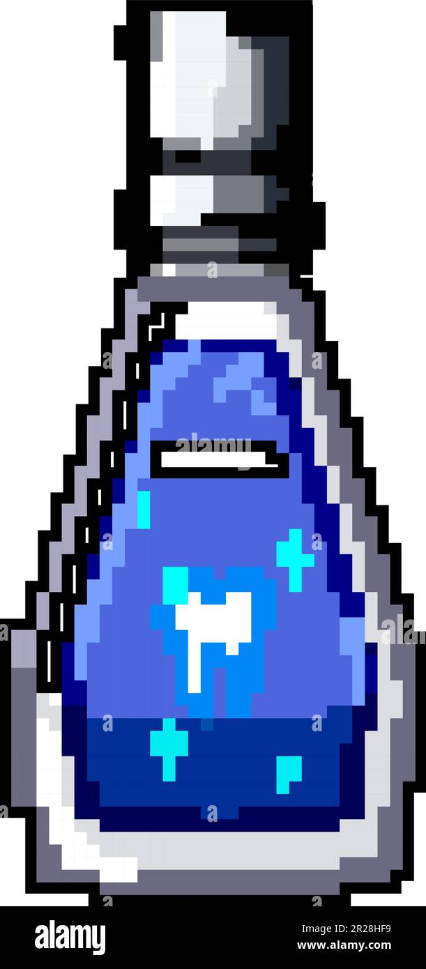 fresh mouthwash game pixel art vector illustration Stock Vector Image ...