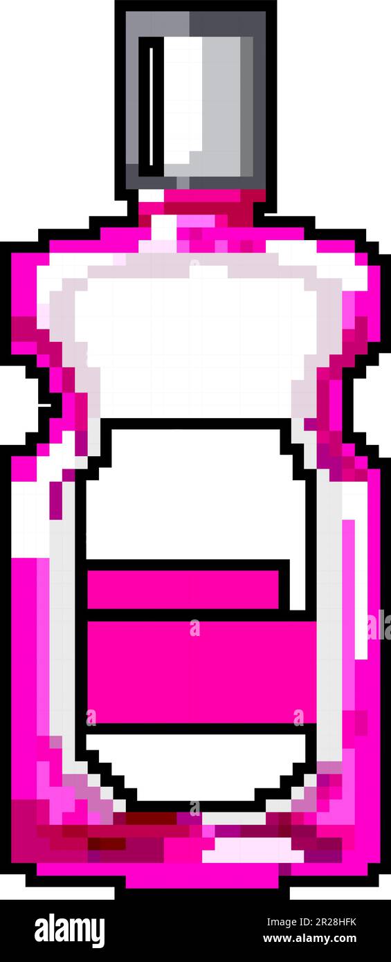 dental mouthwash game pixel art vector illustration Stock Vector Image ...