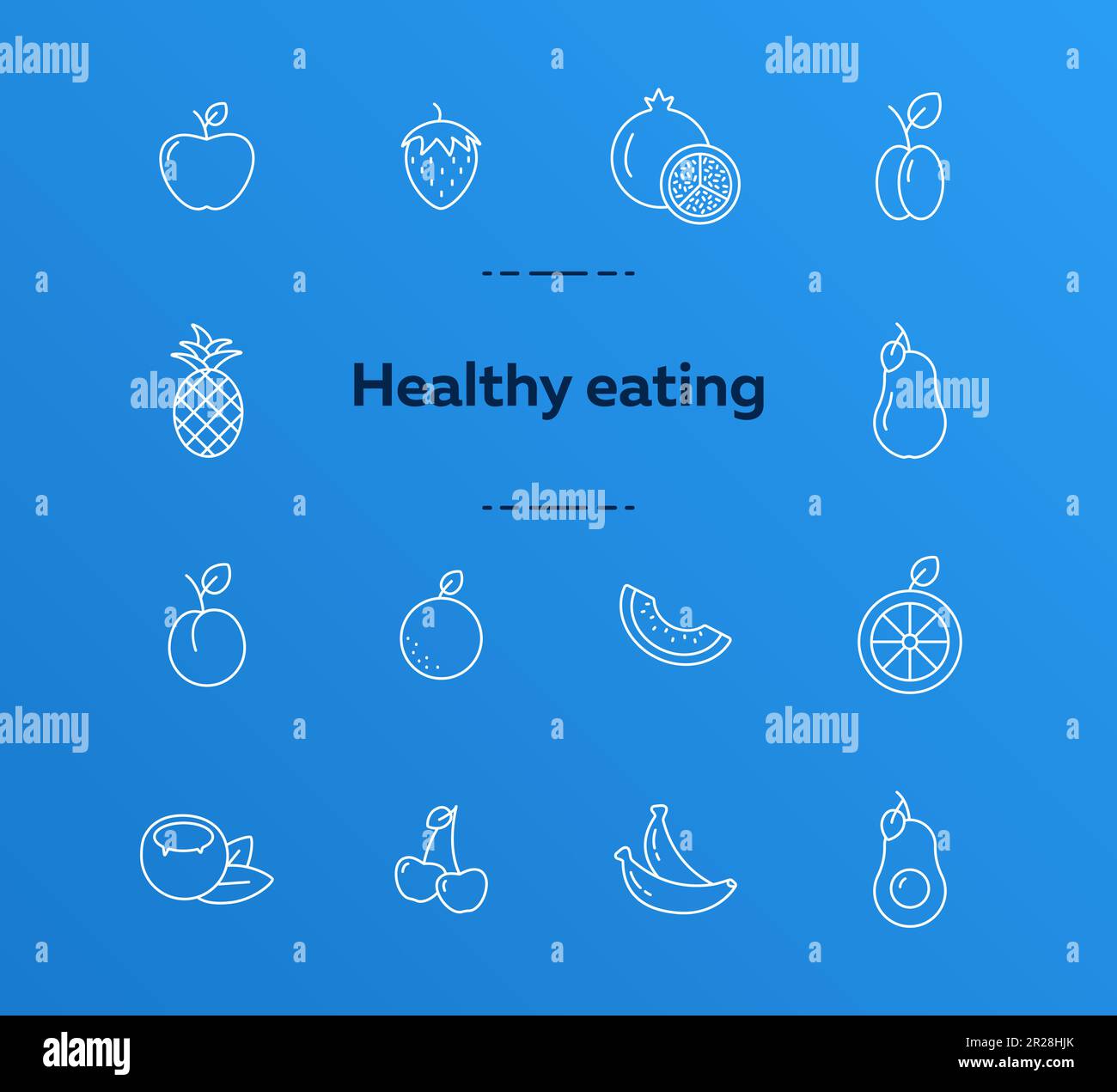 Healthy eating icons Stock Vector Image & Art - Alamy