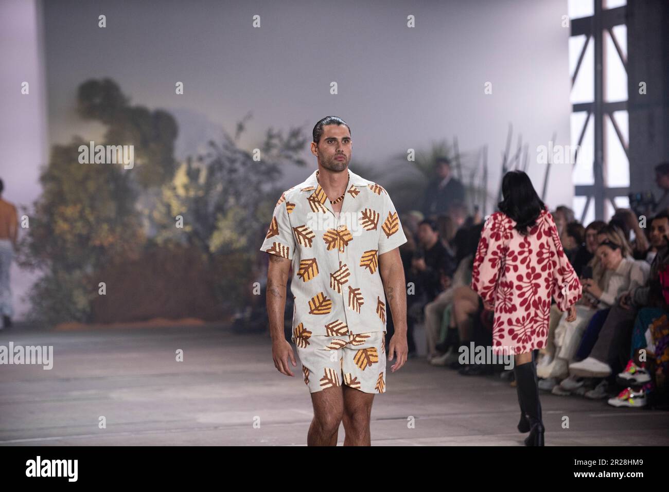 Models walk the runway at the IKUNTJI ARTISTS (First Nations) show ...