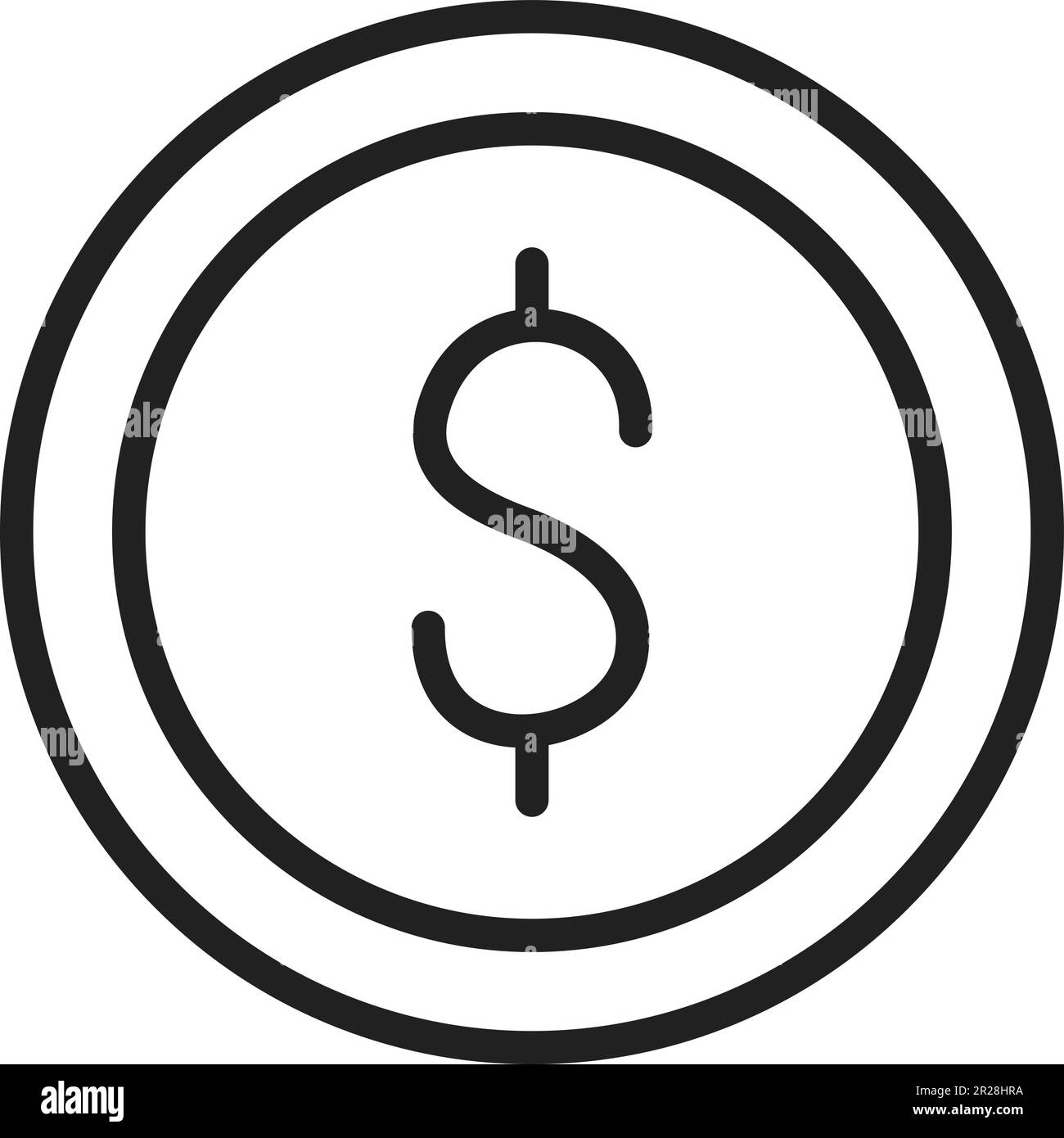 Coin icon vector image Stock Vector Image & Art - Alamy