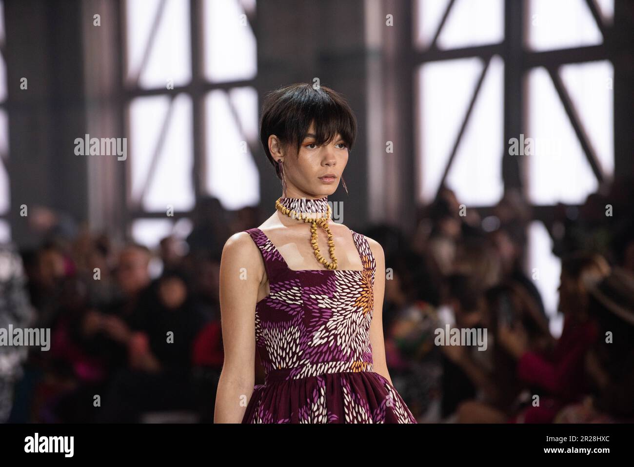 Models walk the runway at the IKUNTJI ARTISTS (First Nations) show ...