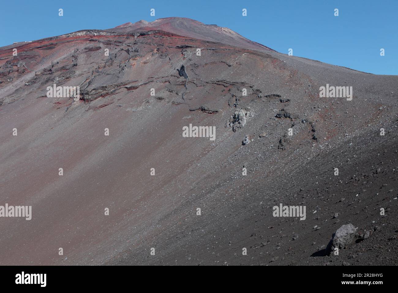 Seeing Houei crater and the Summit of Mount Fuji Stock Photo - Alamy
