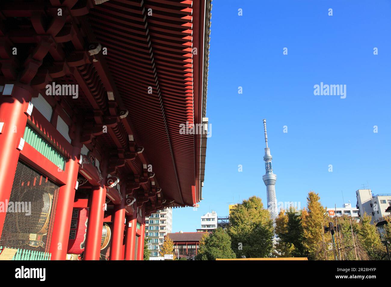 Sensoji temple and Tokyo sky tree Stock Photo - Alamy