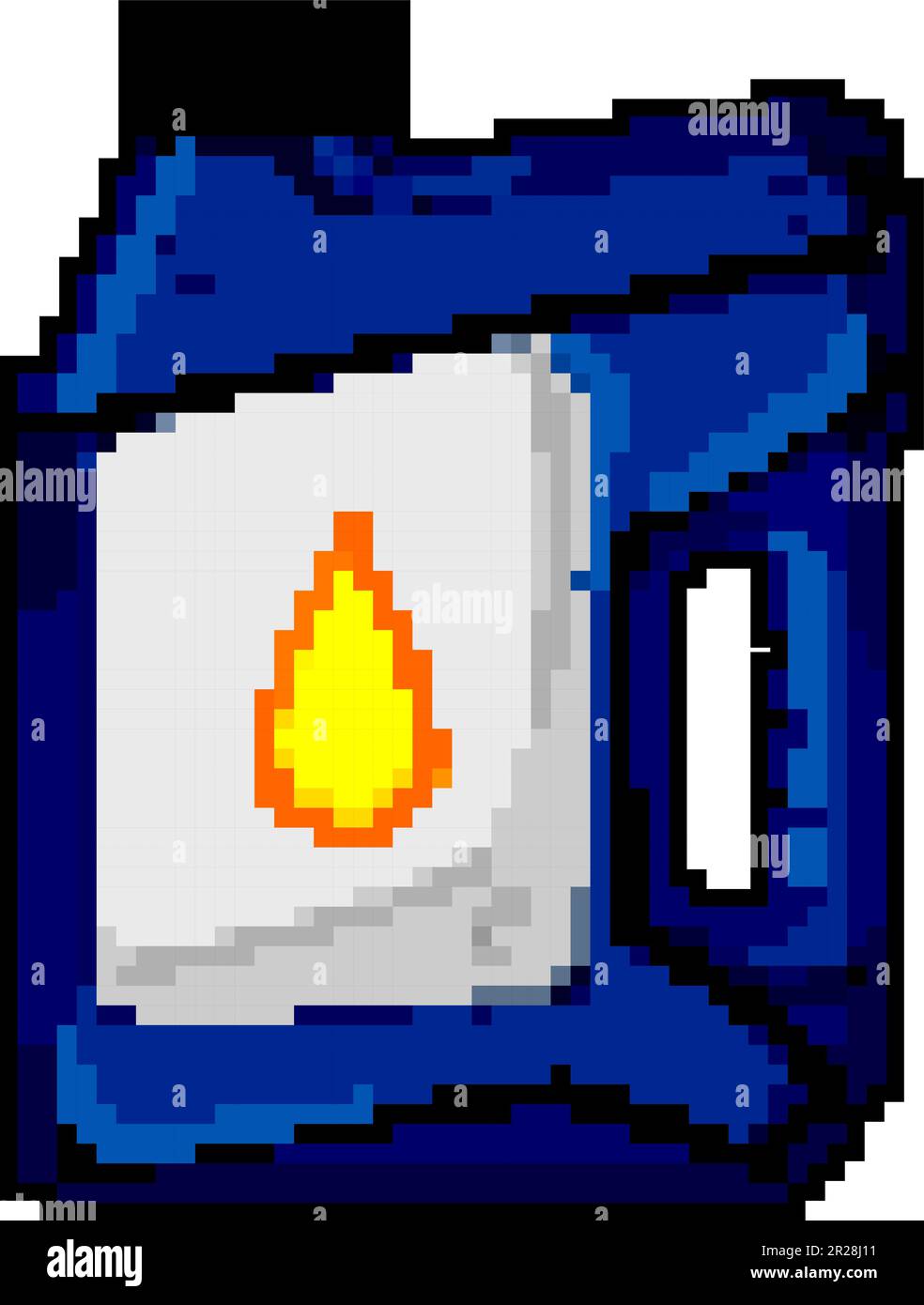 service motor oil game pixel art vector illustration Stock Vector Image ...